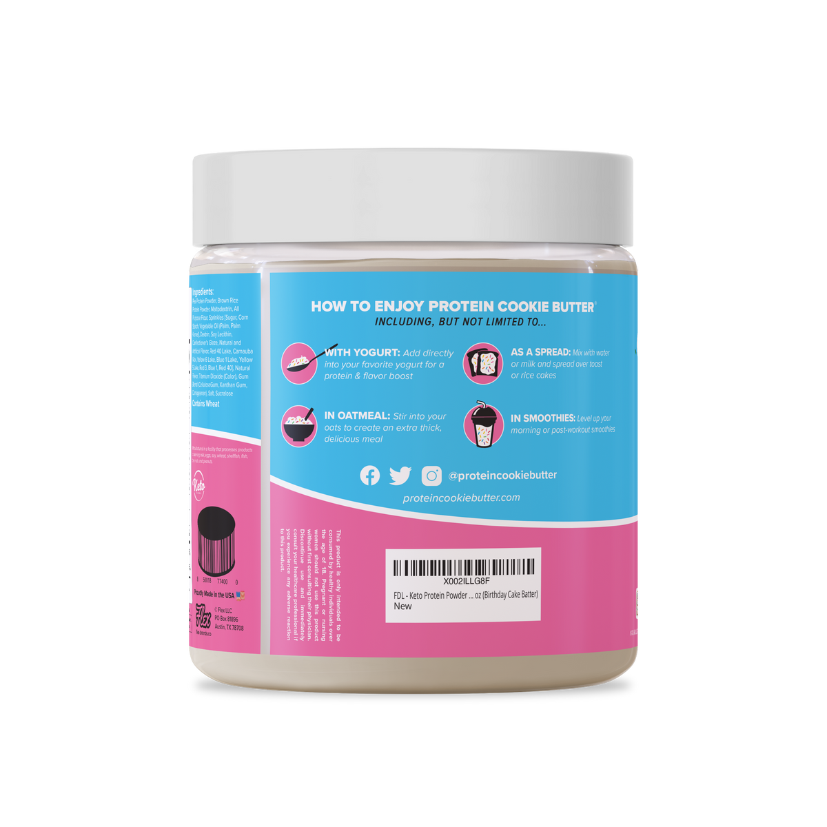 Birthday Cake Batter – Protein Cookie Butter Powder